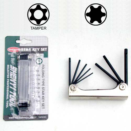 SY15-1~3 Folding Type Star Key Set, Taiwan SY15-1~3 Folding Type Star ...